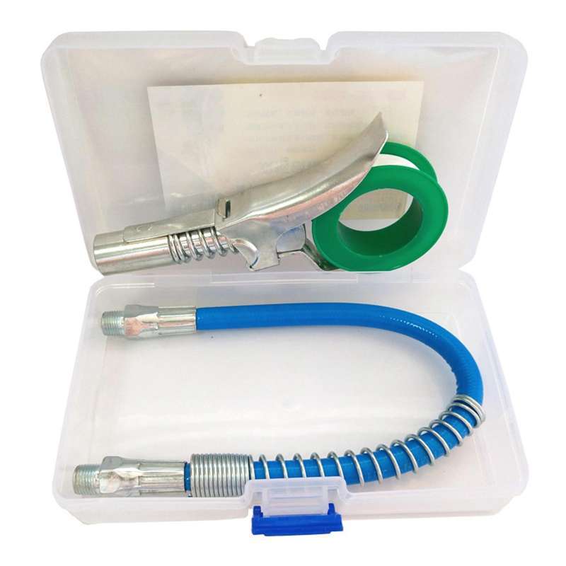 Jual Grease Gun Adapter Hose Kit 1/8” Lock On Coupling End for Metric ...