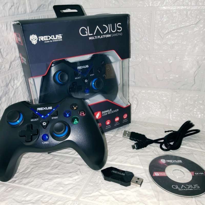 Jual Gamepad Rexus Gladius GX100 - Wireless Gaming Controller PC/ PS ...