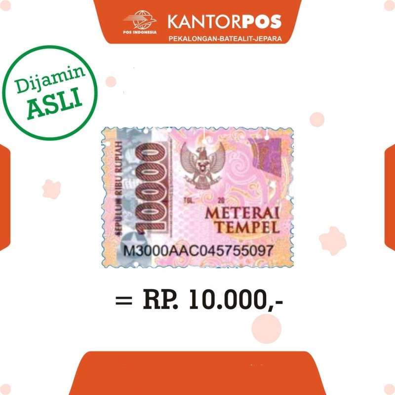 Jual Materai 10000 Asli Ori Di Seller Ju_mon - 15 Ilir, Kota Palembang ...
