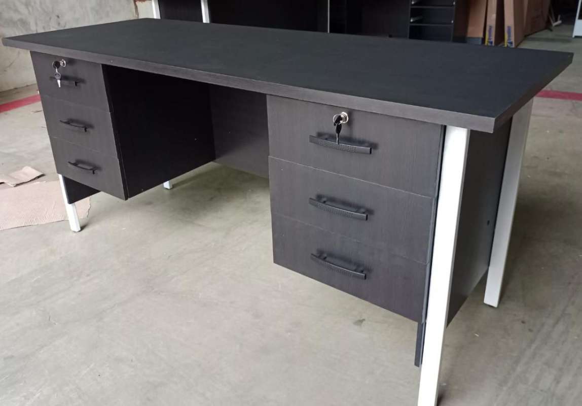 Jual Meja Kantor - Meja Kerja - Meja Office 1 Biro Black Di Seller ...