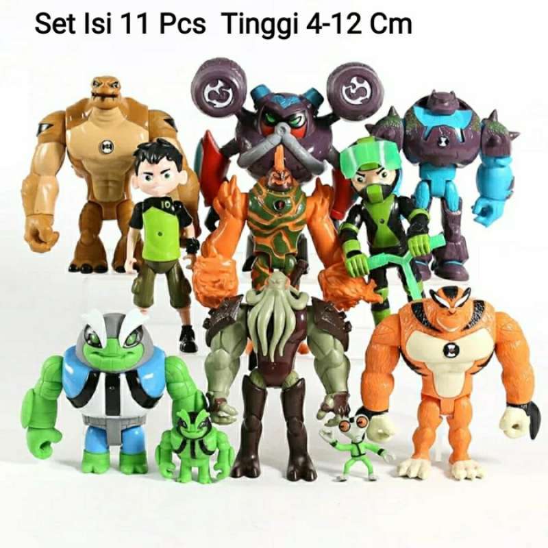 Jual ACTION FIGURE MAINAN BEN 10 BEN TEN TENYSON SET ISI 11 PCS di ...