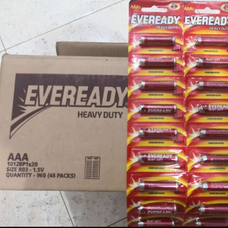 Jual BATERAI/BATTERY EVEREADY AAA A3 / AA A2 1.5V R6 - A2 di Seller ...