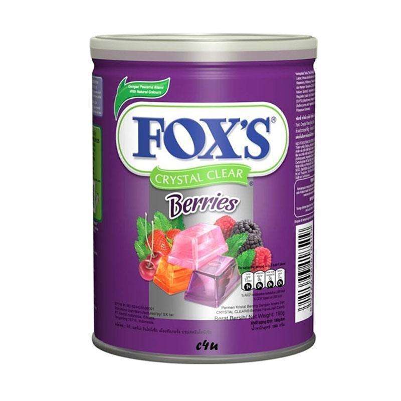 Jual Fox's Crystal Clear Candy Rasa Berries Permen [180 G/ Tin] Di ...