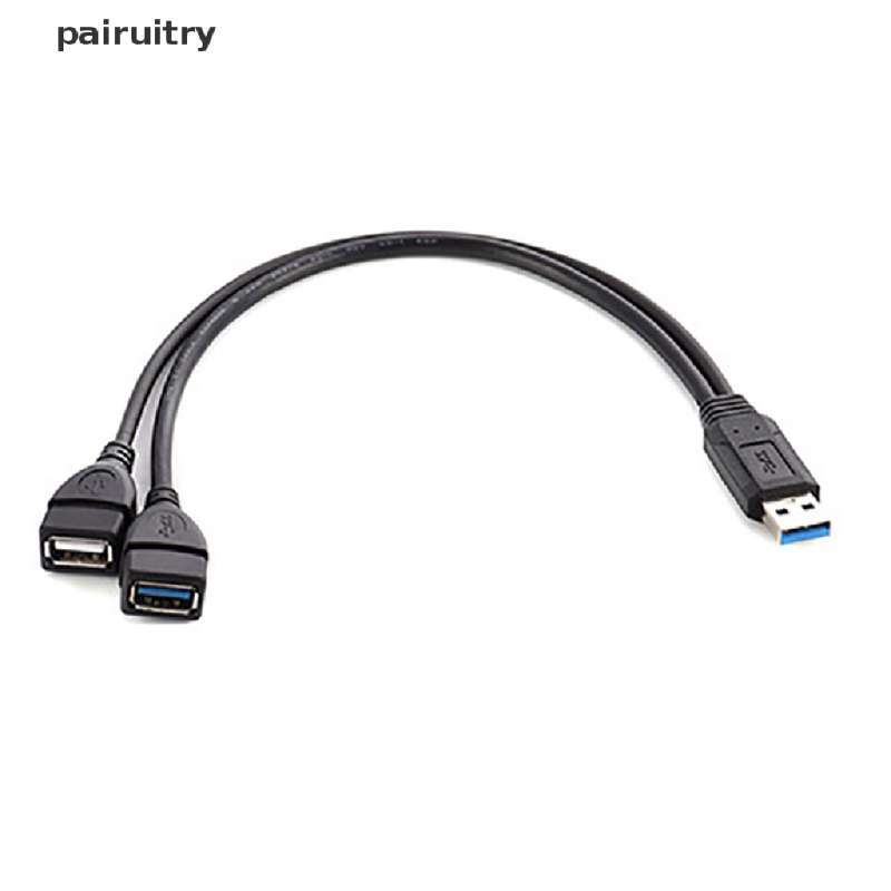 Jual 【PRT】 USB 3.0 Splitter Cable USB 3.0 Male to Dual USB A Female ...