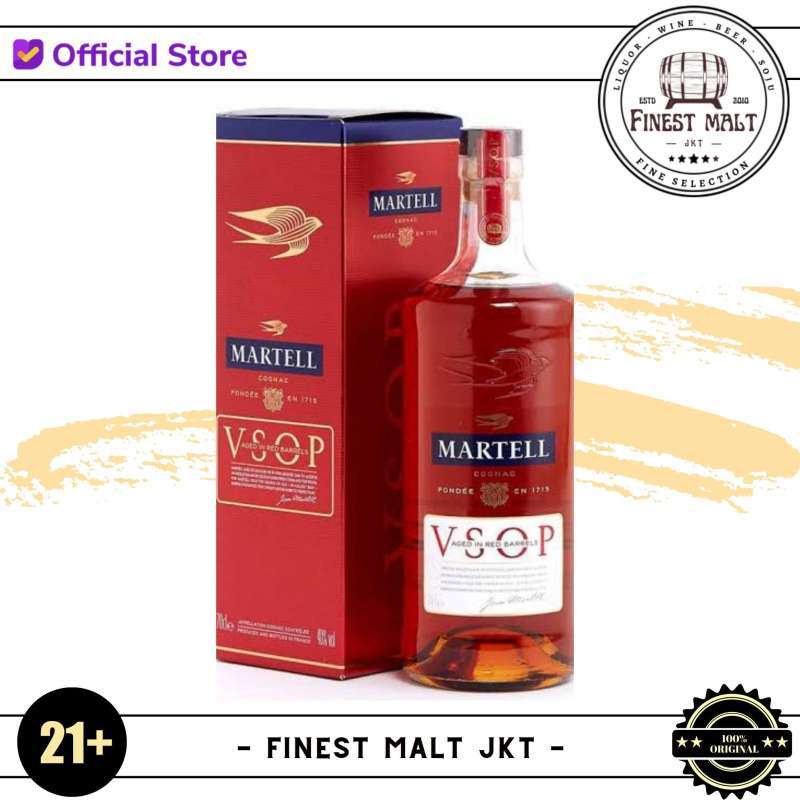 Promo Martell VSOP Red Barrel Cognac 700ml Diskon 6% di Seller Finest malt - Kedoya Utara, Kota ...