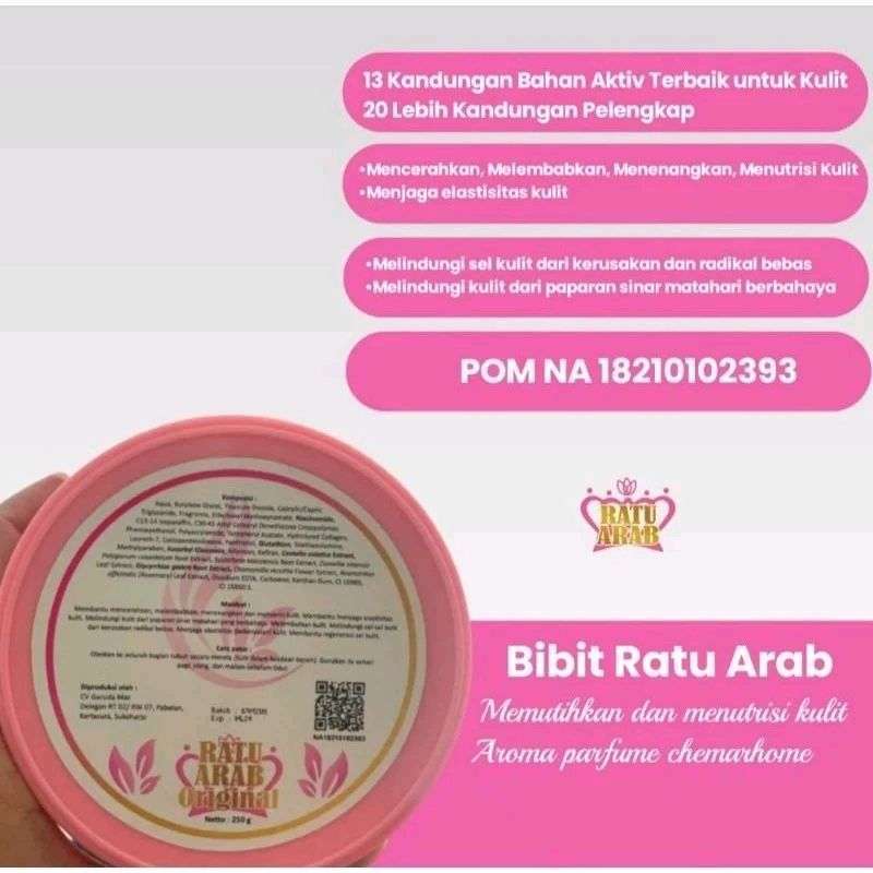 Jual Bibit Ratu Arab - Lotion Ratu Arab - Body Lotion - Bpom - Original ...