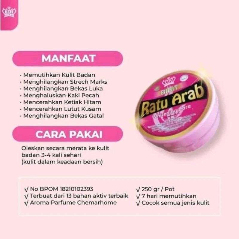 Jual Bibit Ratu Arab - Lotion Ratu Arab - Body Lotion - Bpom - Original ...
