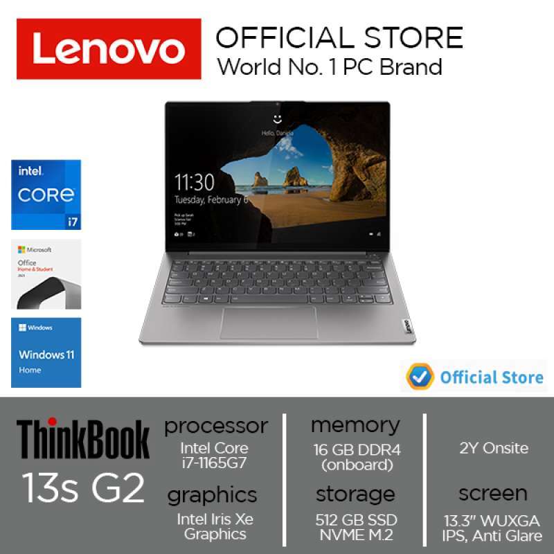 Jual Lenovo Thinkbook 13s G2 Itl Core I7 1165g7 16gb 512 Ssd W11 Ohs Di Seller Lenovo Yoga