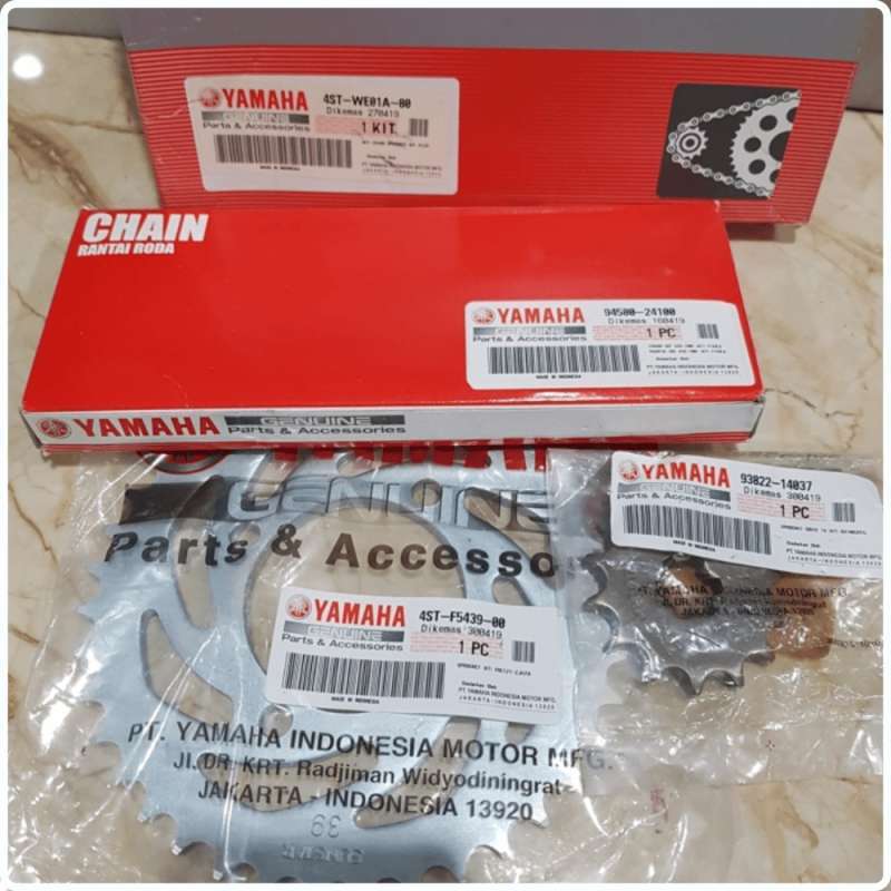Jual Gir Set Gear Set Force 1 Zr F1zr Asli Yamaha 4st-we01a-80 Kode 350 ...