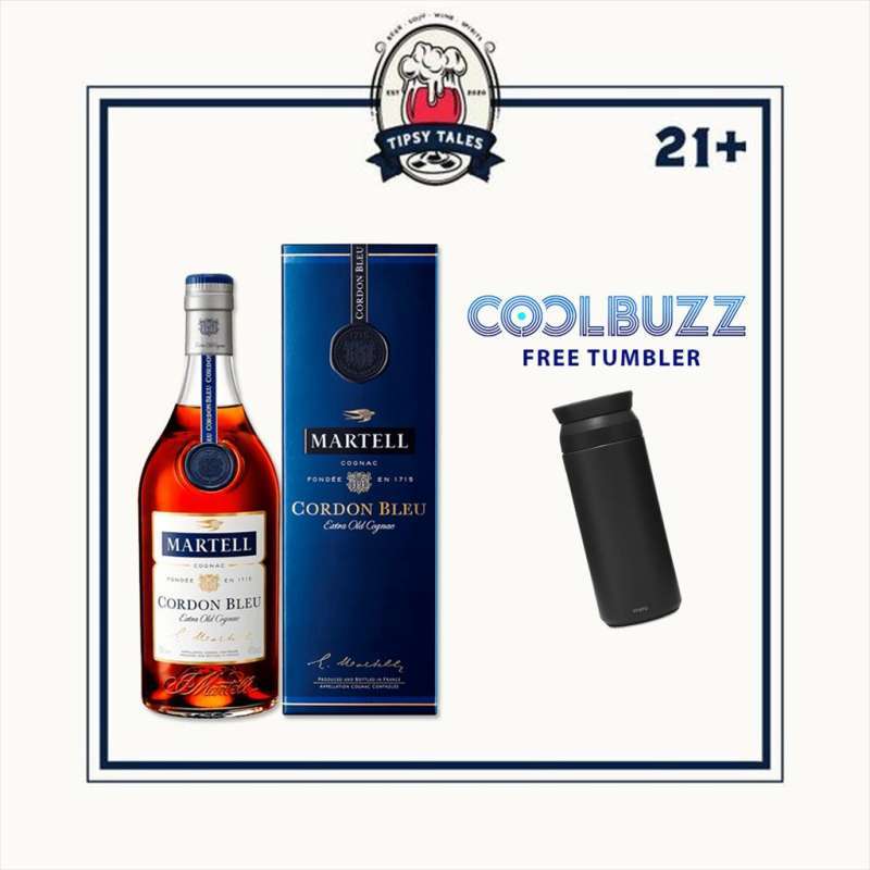 Jual Martel Cordon Bleu Cognac 700 ml + Free Tumblr di Seller Tipsytales - Kapasari, Kota ...