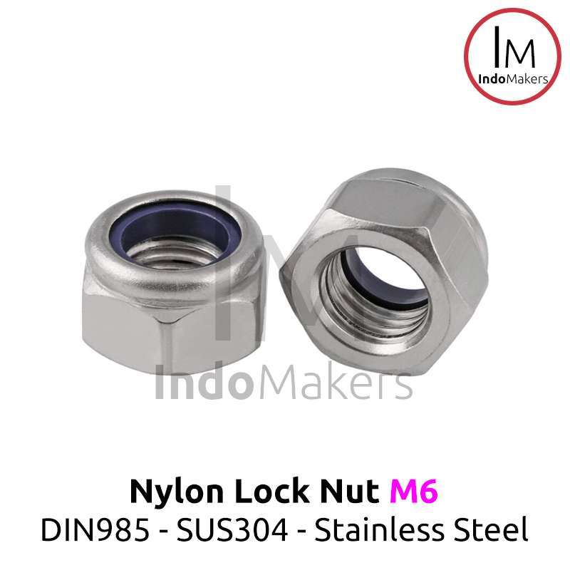 Jual DIN985 Nylon Hex Nut / Mur Nylon Hexa Stainless Steel M6 di Seller ... Jual DIN985 Nylon Hex Nut / Mur Nylon Hexa Stainless Steel M6 di Seller ...