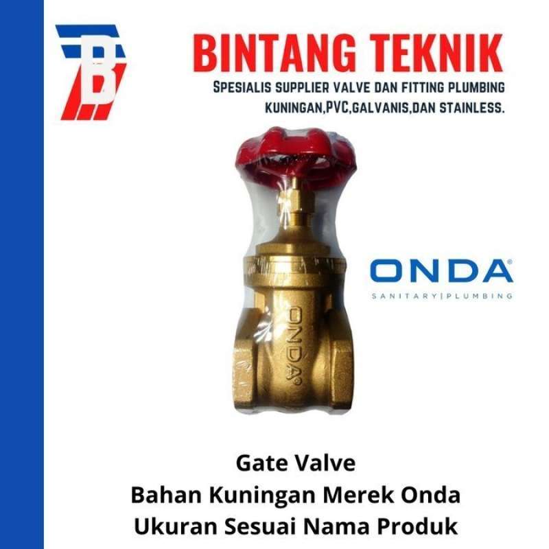 Jual Gate Valve 2 Inch Kuningan Onda Di Seller Toko Bintang-teknik ...