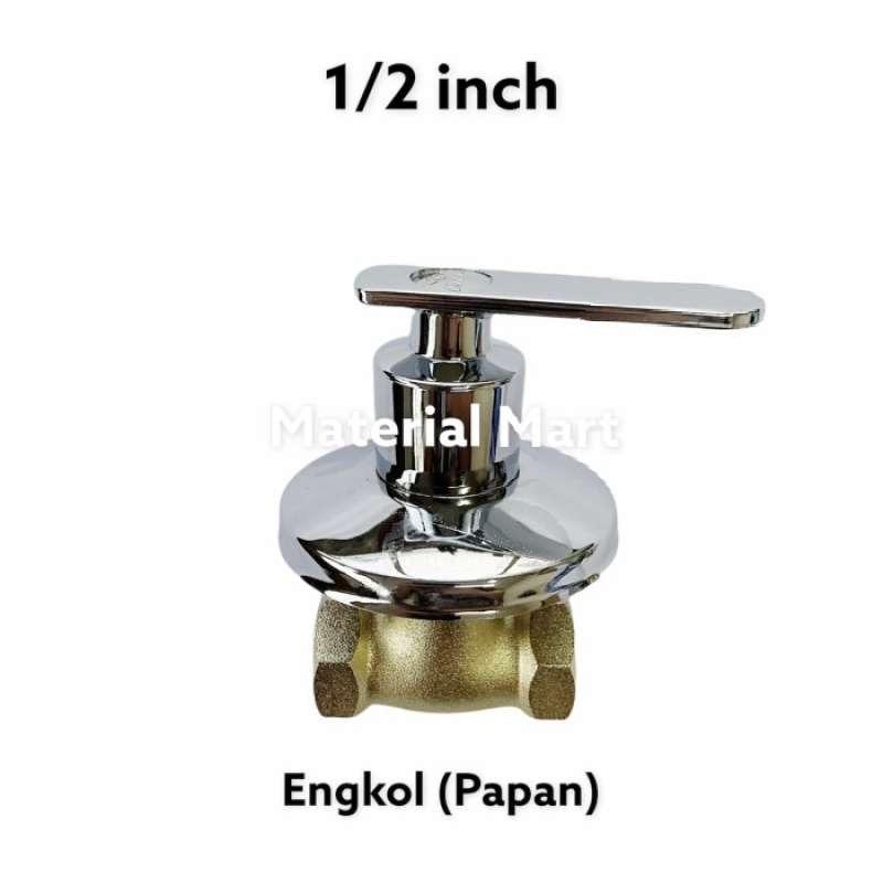 Jual STOP KRAN 1/2 INCH | STOP KERAN TANAM SHOWER KUNINGAN ASLI PER (1 ...