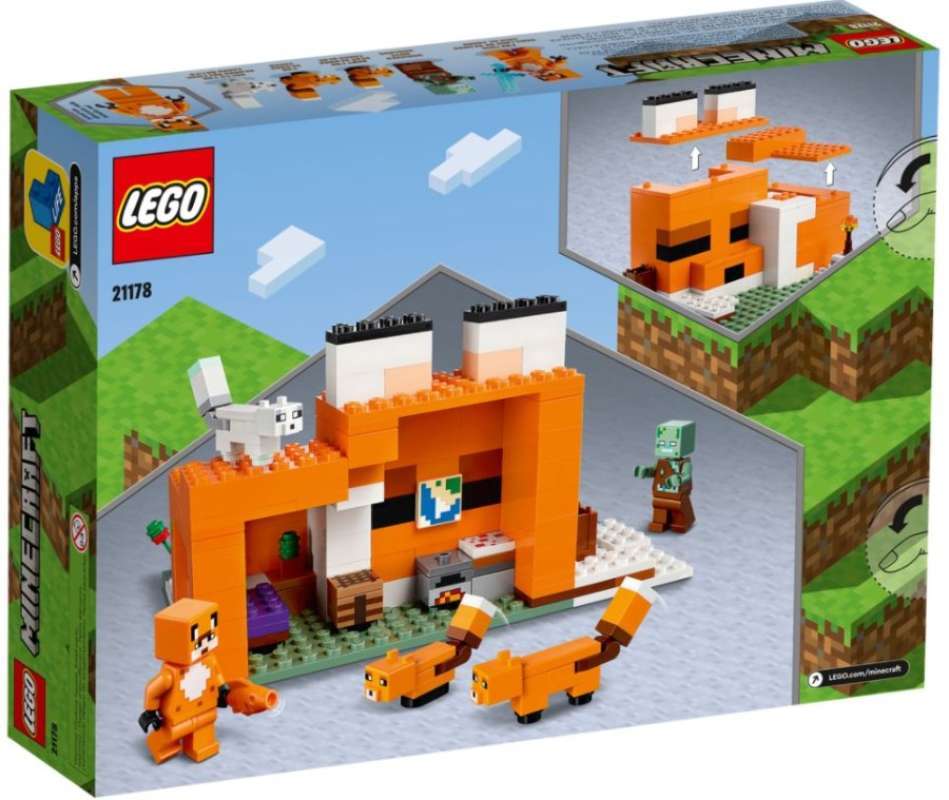 Promo Lego Minecraft 21178 The Fox Lodge Giant House Character Cool ...