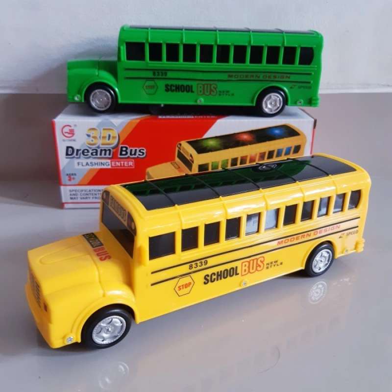 Jual MAINAN ANAK LITTLE BUS SEKOLAH BESAR BUMP GO NYALA SUARA DAN LAMPU ...