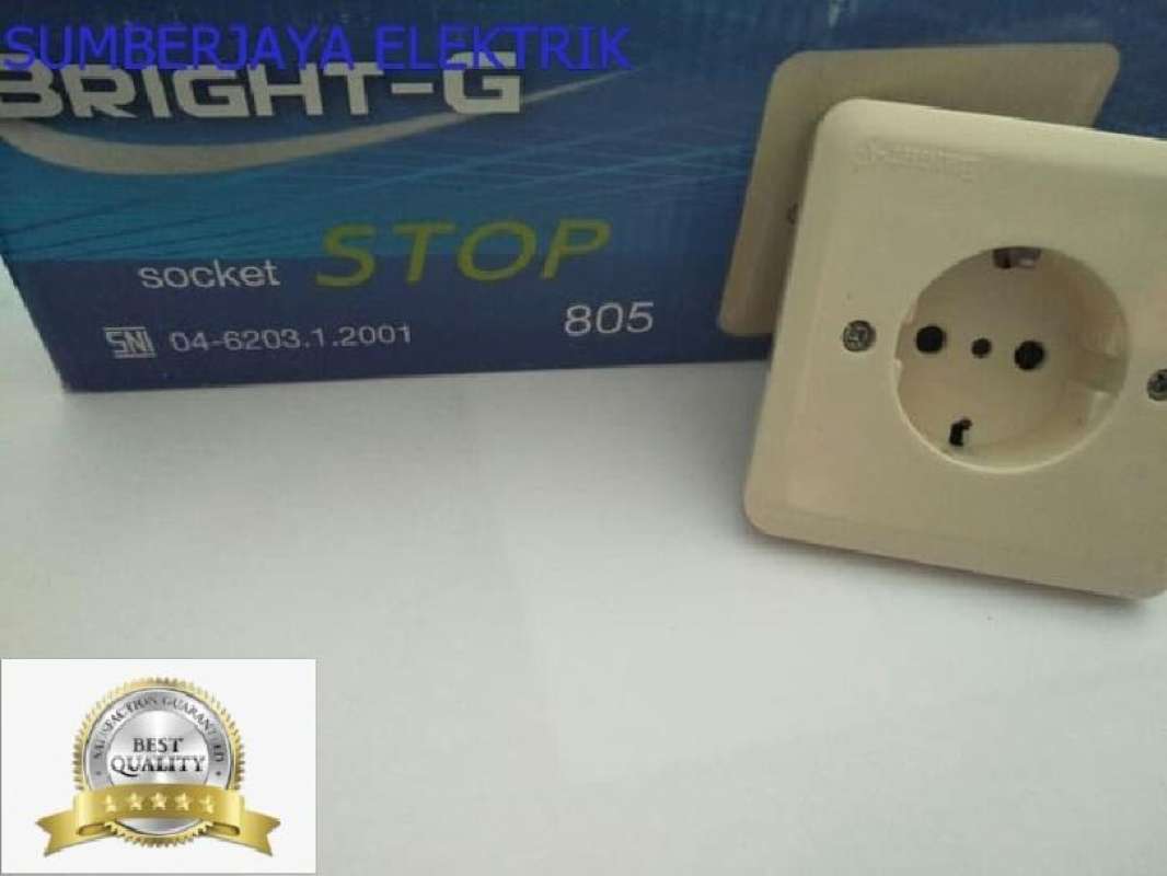 Jual Stop Kontak Bright-G IB - 805 di Seller Sumberjaya elektrik ...