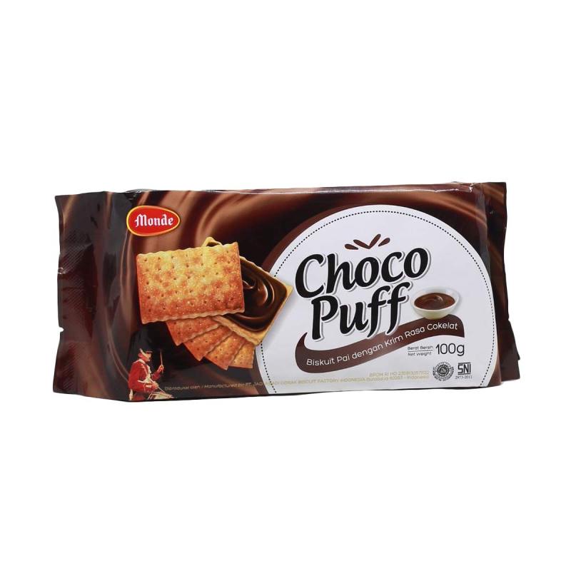 Jual Monde Choco Puff Biscuit [100 g] di Seller TONG HIEN - Gajah ...