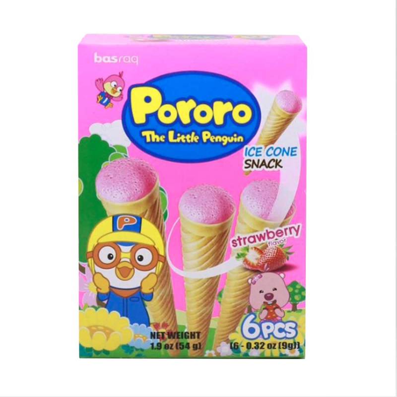 Jual PORORO Ice Cone Strawberry Snack [54 g] di Seller Papaya Fresh ...