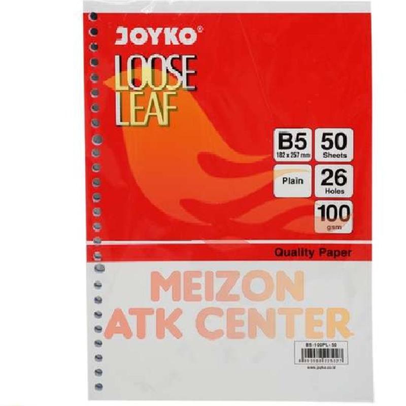 Jual JOYKO Loose Leaf Plain B5 - 50 Lembar Isi Refill Kertas Binder File di Seller MEIZON ATK ...
