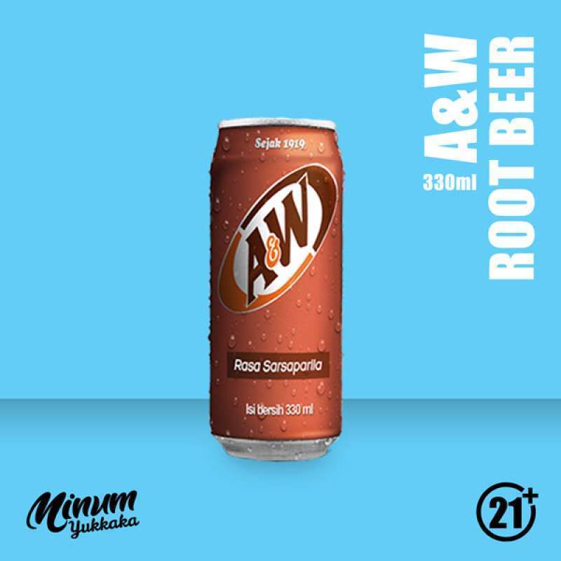 Jual A&W Root Beer Kaleng 330ml di Seller Minum Yuk Kaka Jakarta ...