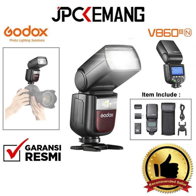 Promo Jpc Kemang Godox V860iii Nikon Ttl Li-ion Flash Kit V860 Mark Iii ...
