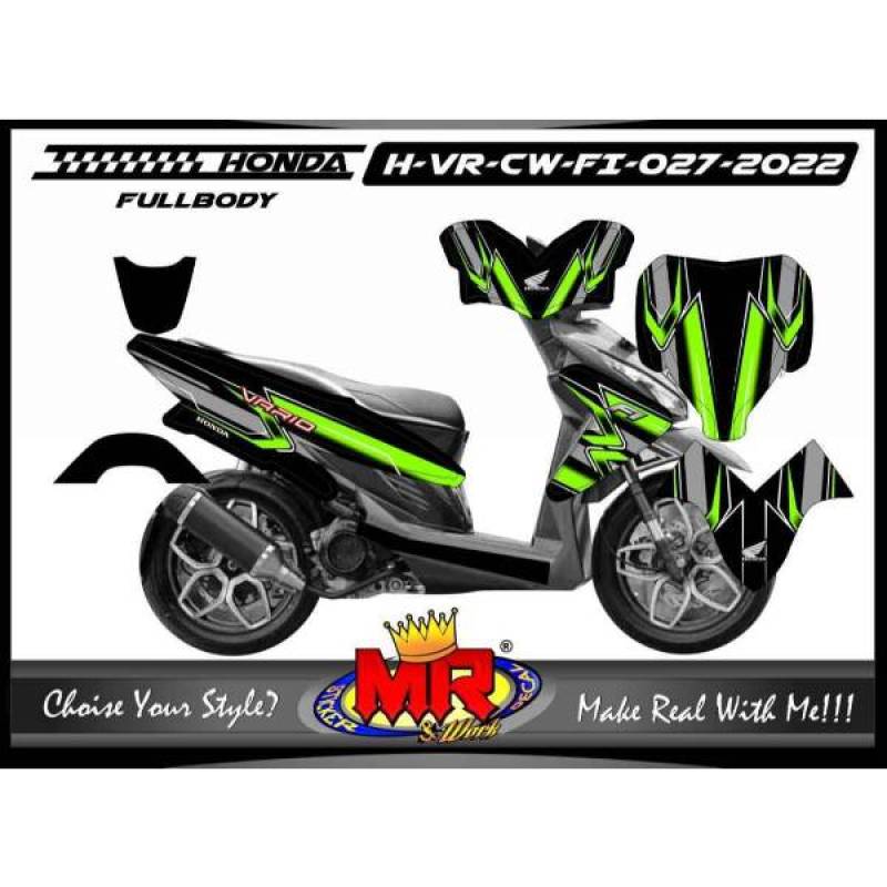 Promo Stiker Decal Fullbody Motor Honda Vario Cw Fi Racing Strip Grafis ...