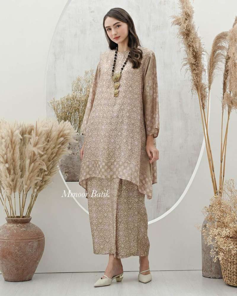 Jual TUNIK BATIK WANITA KEBAYA VISCOSE BATIK SEMI SUTERA BAJU BATIK ...
