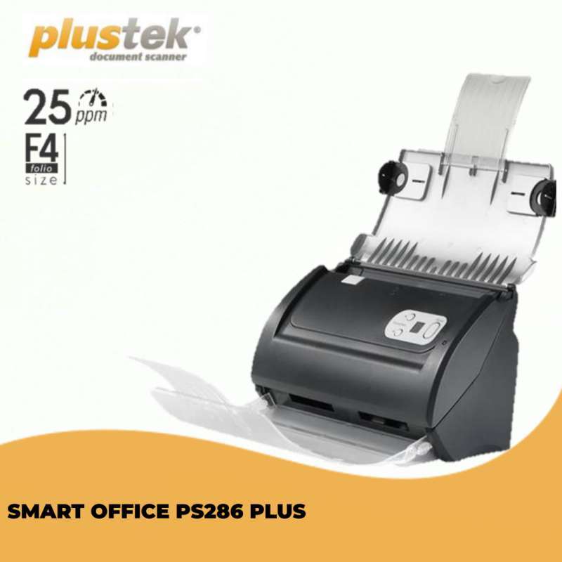 Jual Scanner Plustek SmartOffice PS286 Plus ADF - 25 Lembar/Menit - (A4 ...