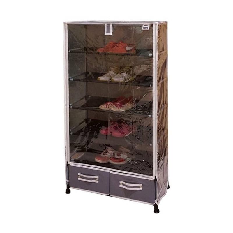 Jual Nine box Transparant Rak Sepatu [6 Ruang/ 2 Laci] di Seller ...