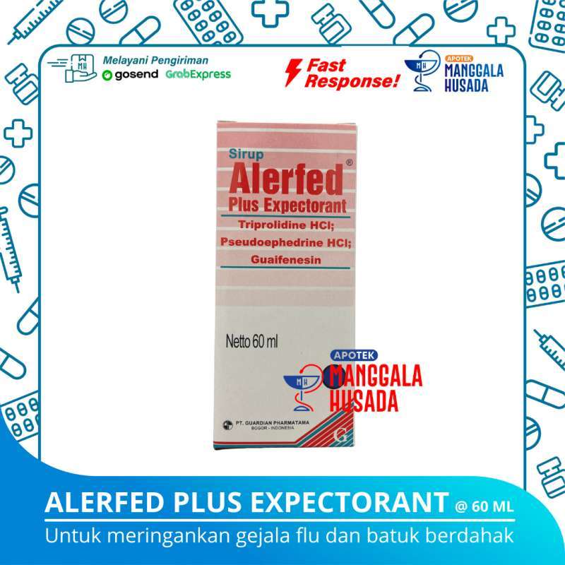 Jual Alerfed Plus Expectorant Sirup @ 60 Ml Di Seller Apotek Manggala ...