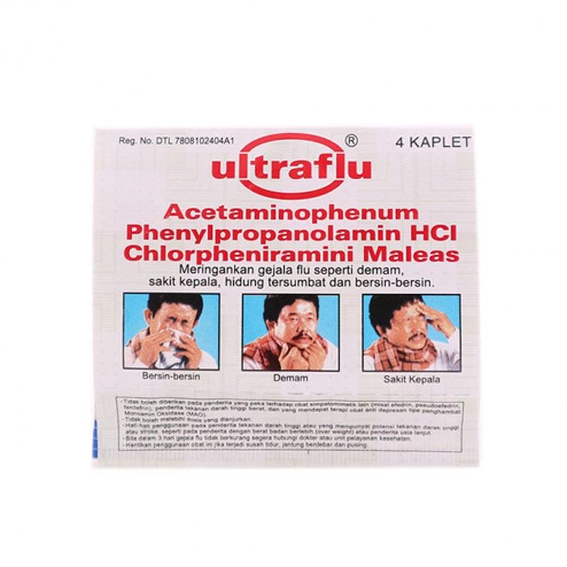 Jual Ultraflu Obat Kesehatan [isi 4 Tablet/ Banded 2 Pcs] Di Seller ...