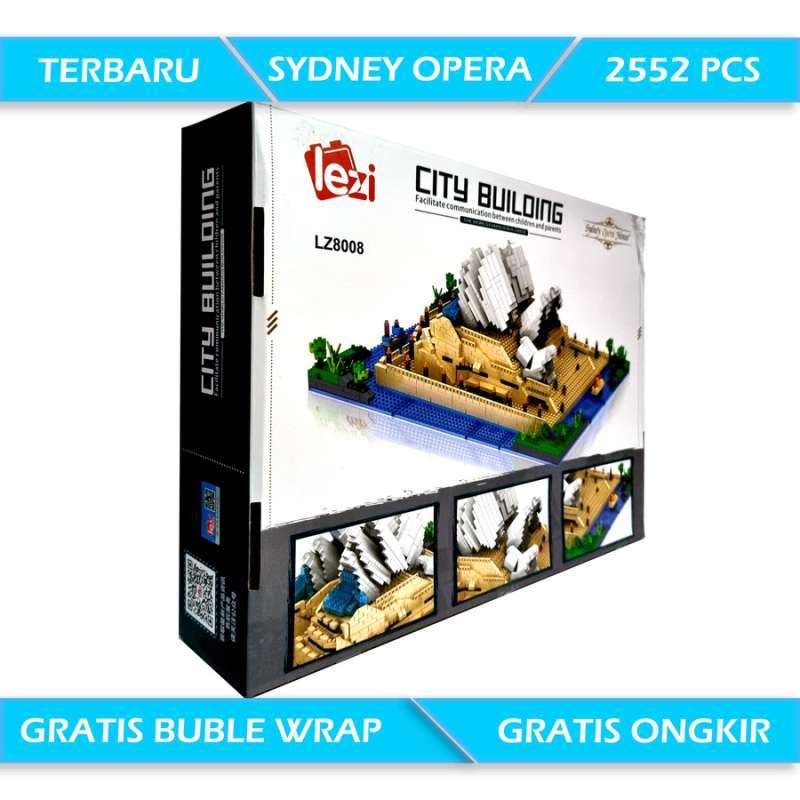 Jual Sydney Opera House Building Blocks Nano Block Brick Land Mark ...