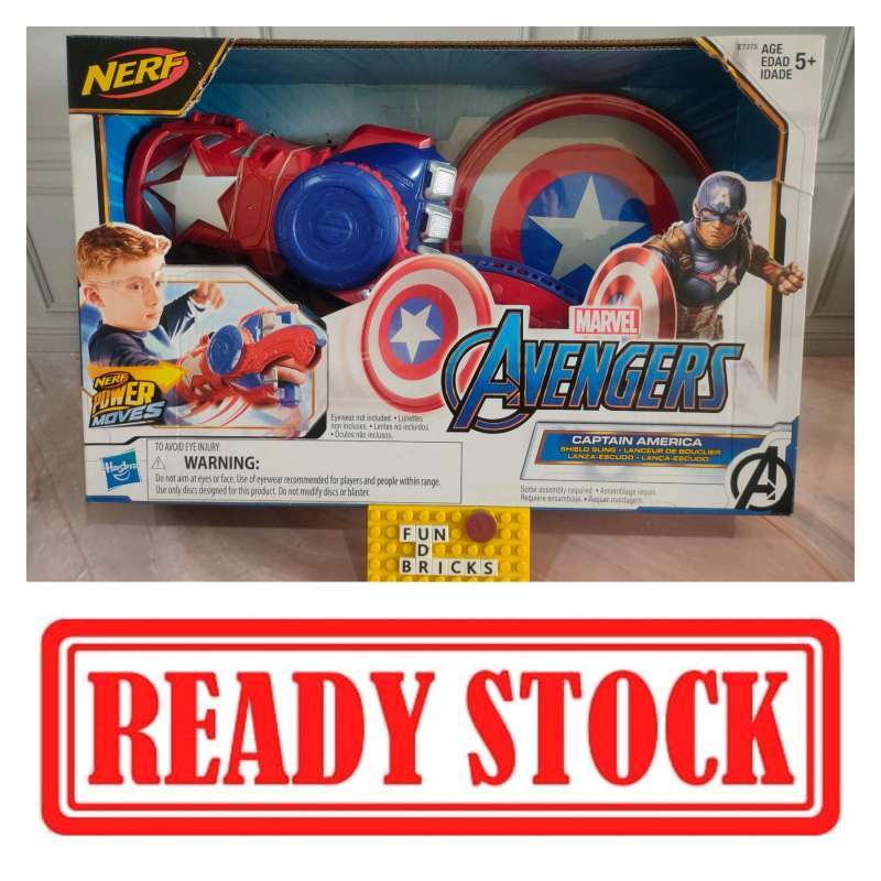 Jual Nerf Marvel Avengers Captain America Shield Sling di Seller Fun D ...