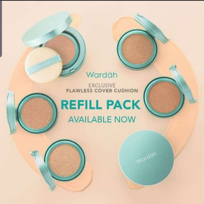 Promo Wardah Refill Exclusive Flawless Cover Cushion 15 gr - 03 Sandy ...