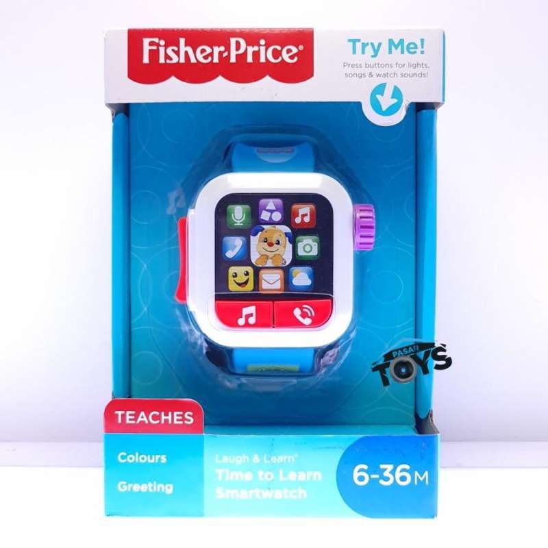 Jual Fisher-price Laugh & Learn Time To Learn Smartwatch Musical Baby ...