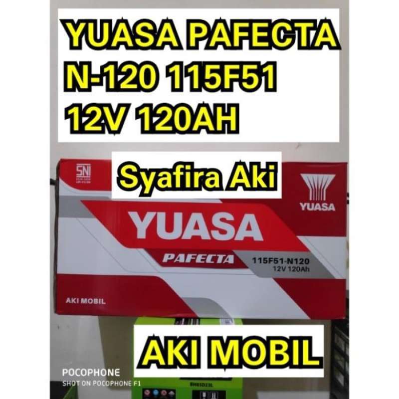 Jual Aki mobil YUASA N120 / 115F51 12V 120AH KHUSUS GOSEND / GRAB di ...