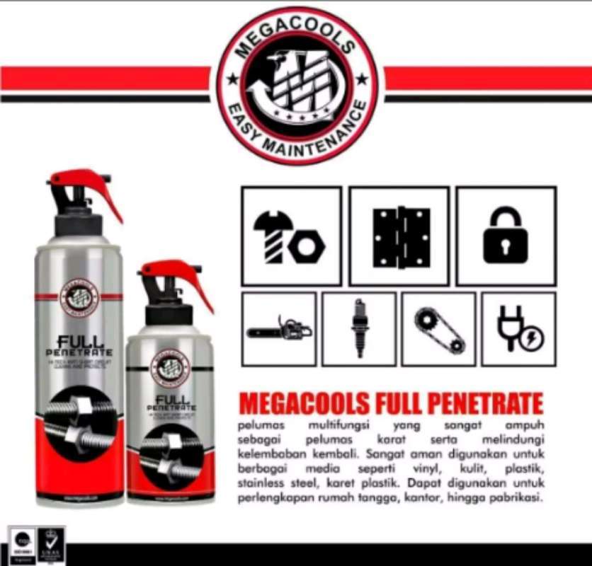 Jual MEGACOOLS MEGACOOL FULL PENETRATE 500ML ANTI RUST MIRIP REXCO ...