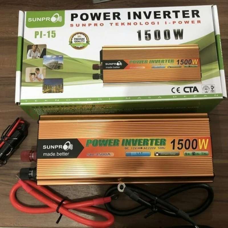 Jual Power inverter 1500 Watt Sunpro/ Inverter Dc to AC 1500 W merk ...