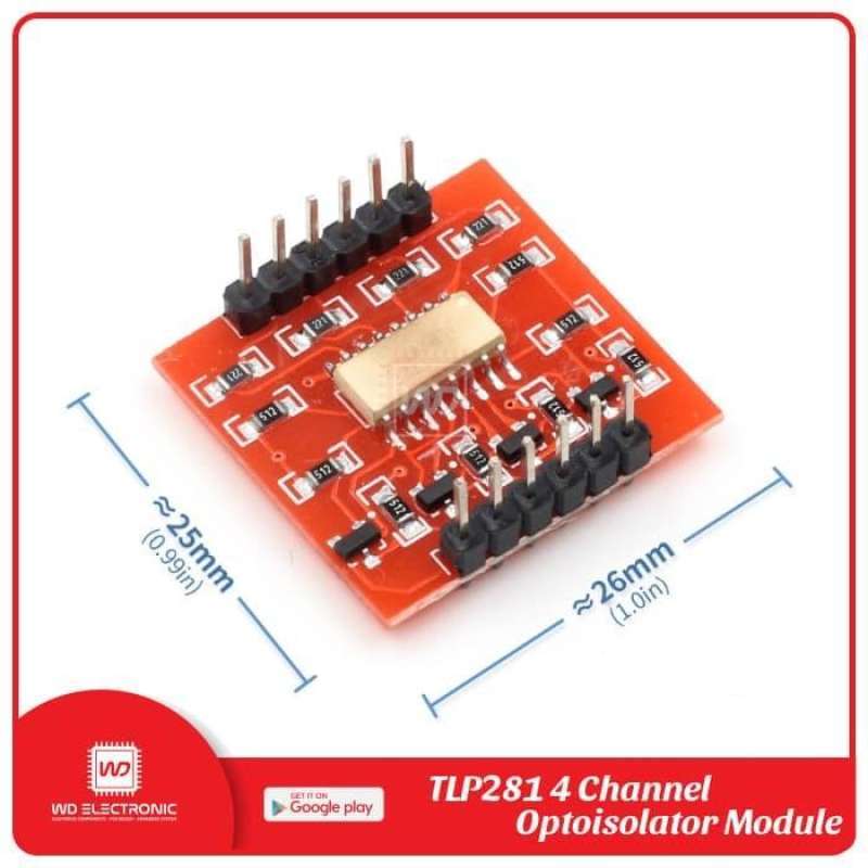 Jual TLP281 4 CHANNEL OPTOISOLATOR MODULE di Seller EasyWare ...