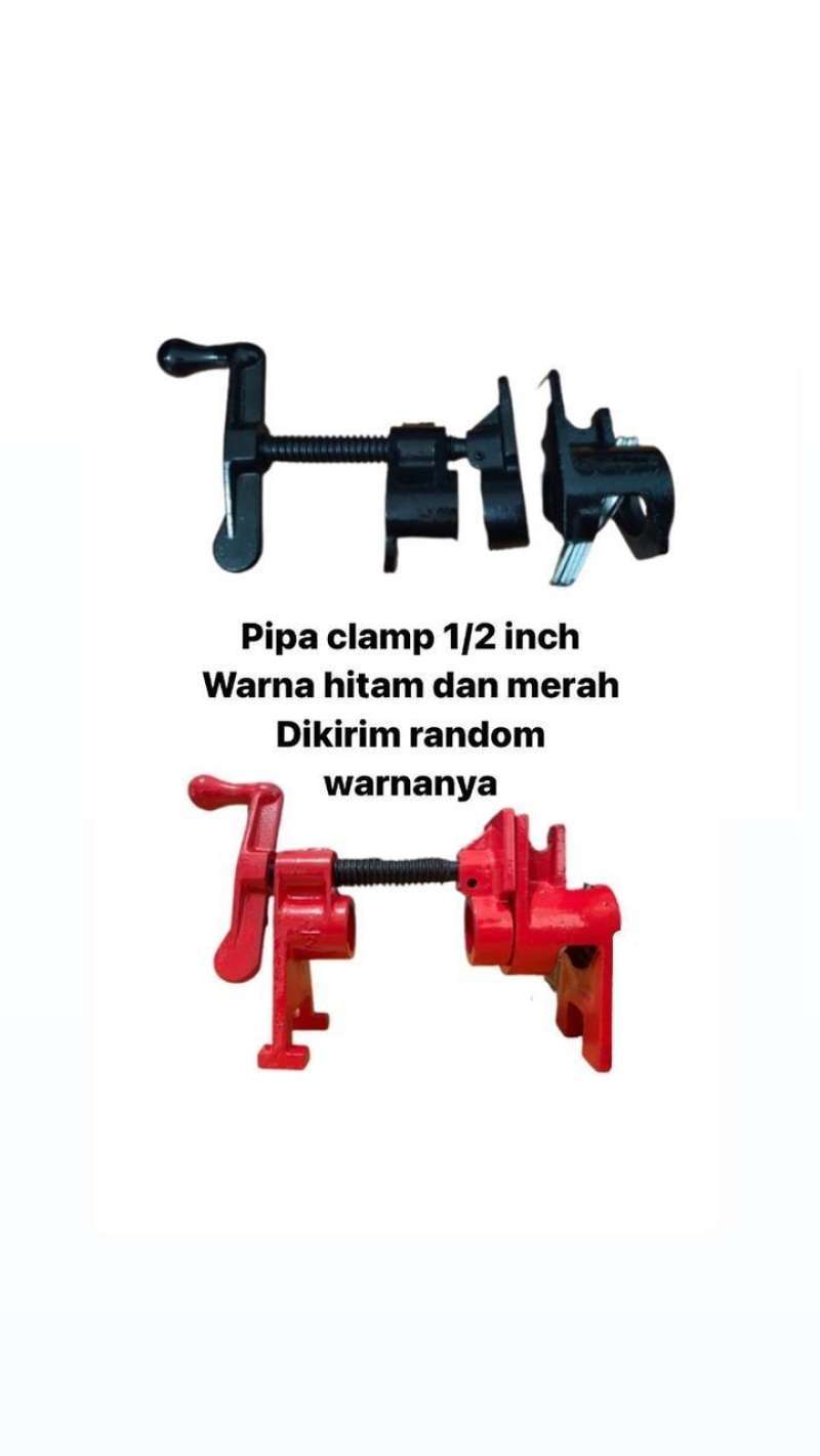 Jual Pipe clamp 1/2 inch klem pipa 1/2inch Kepala Bar clamp f clamp ...