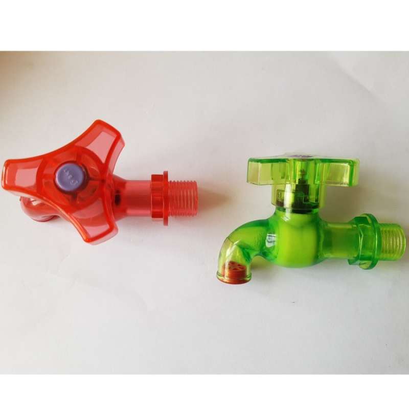 Jual SKT KERAN PLASTIK TRANSPARAN 1/2 INCHI - KRAN AIR PVC BENING TAMAN ...