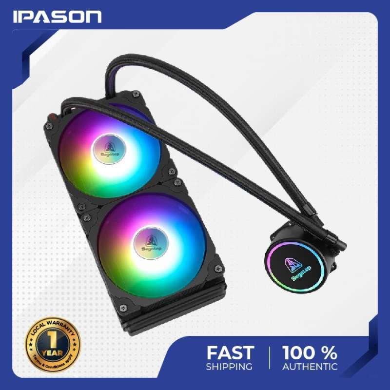 Jual SEGOTEP BeCool 240 ARGB With 30000Hours Fan Life Cooler Internal ...