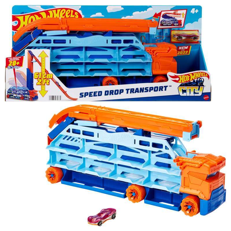Promo Hot Wheels Speed Drop Transport Display Hauler Hdy92 Diskon 41% ...