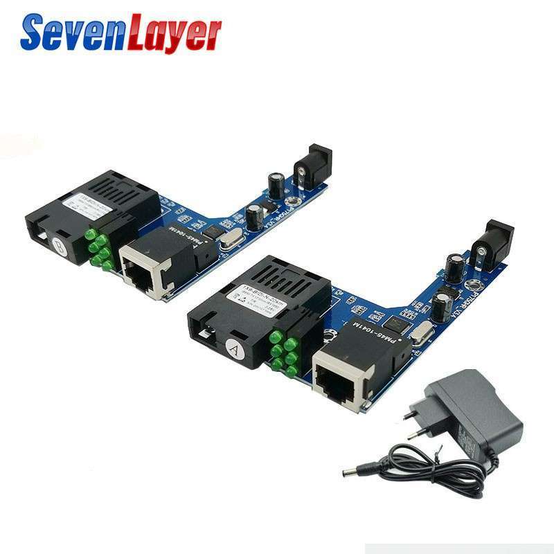 Jual Htb 3100 Pcb Ethernet Fiber Media Converter Switch Half Board 1sc ...