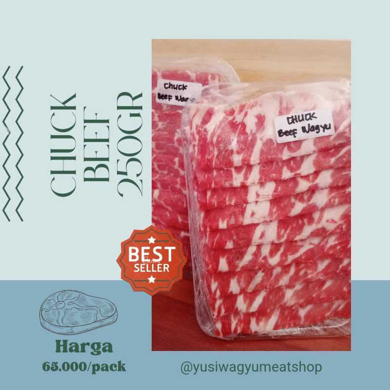 Jual daging Chuck Beef Slice Wagyu 250gr di Seller yusiwagyu meatshop ...