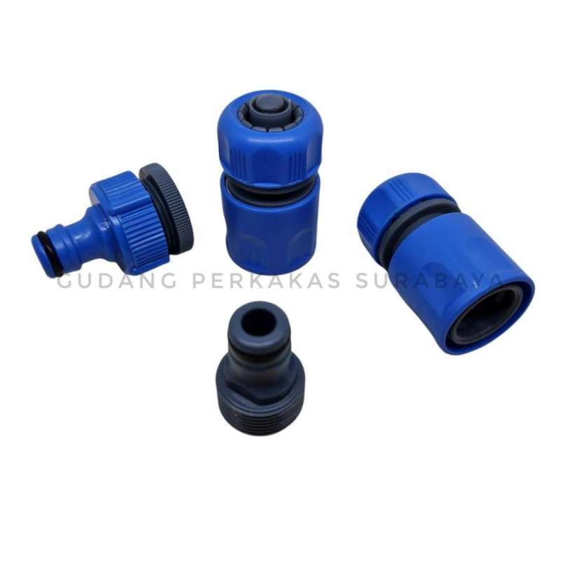 Jual SAMBUNGAN SELANG AIR SET CONNECTOR SELANG AIR SET QUICK COUPLER di ...