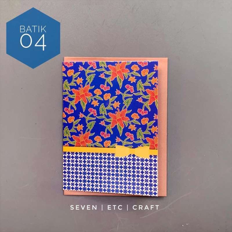 Jual Kartu Ucapan + Amplop Besar BATIK 04 di Seller Seven Etc Craft ...