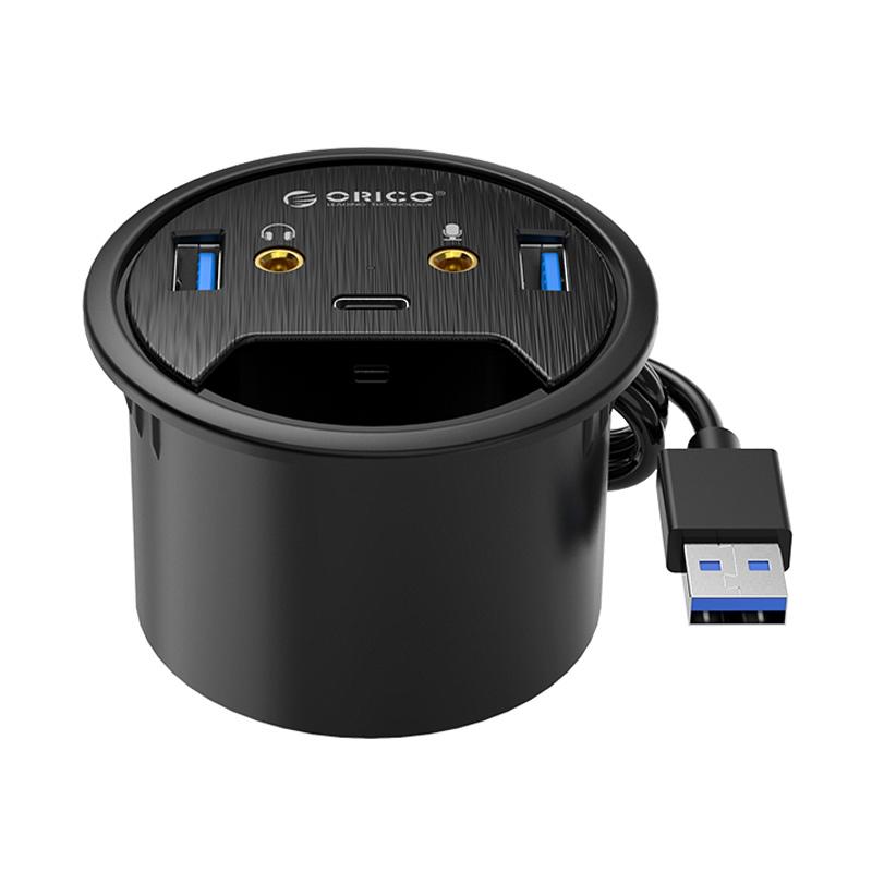Jual ORICO DESK-2U1C DESK HOLE USB 3.0 HUB + MIC + Audio + USB-C di ...