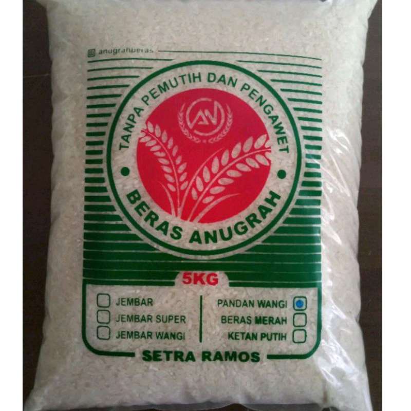 Jual Beras bandung Pandan Wangi AN 5kg di Seller Anugrahberas ...