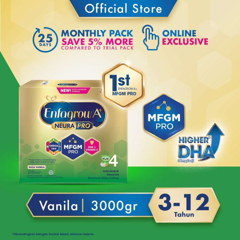 Jual WHS - Enfagrow A+ 4┬á Vanilla Susu Formula [3000 g] di Seller Reckitt Benckiser - Official ...